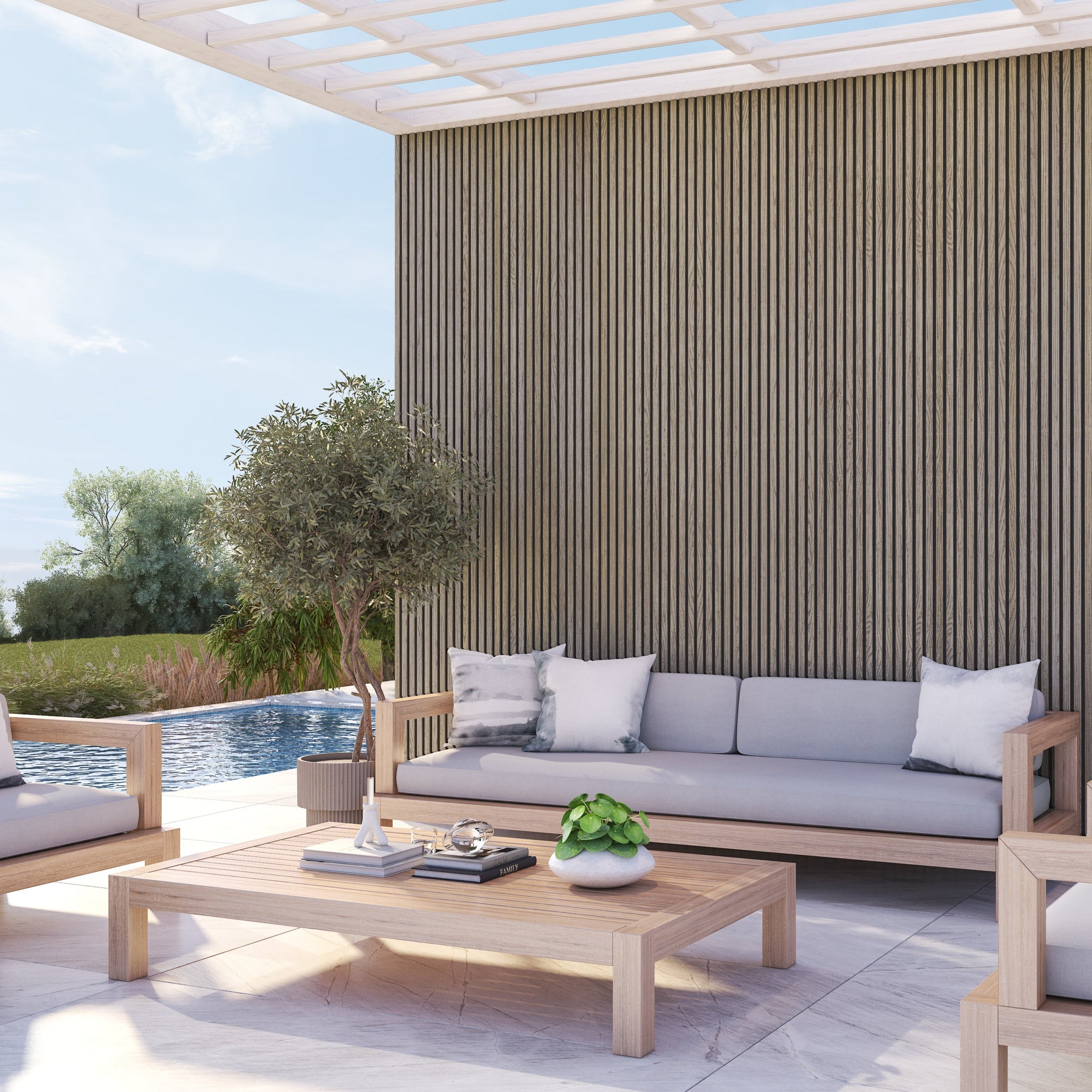 Profile Slat Exterior - Exterior WPC Feature Panels – Profile Panels