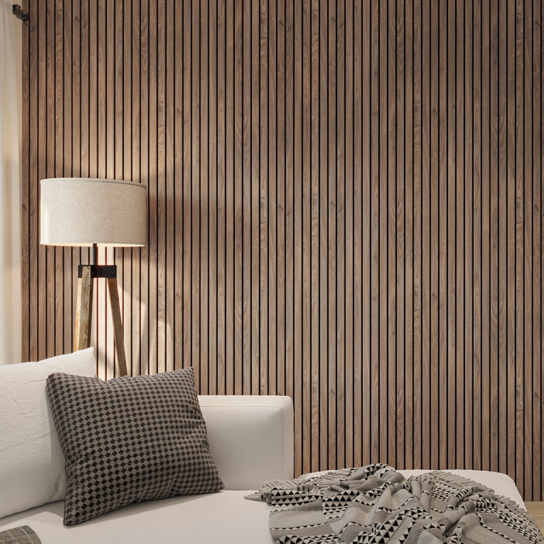 Natural Walnut Slat Acoustic Panel – Profile Panels – Profile Panels
