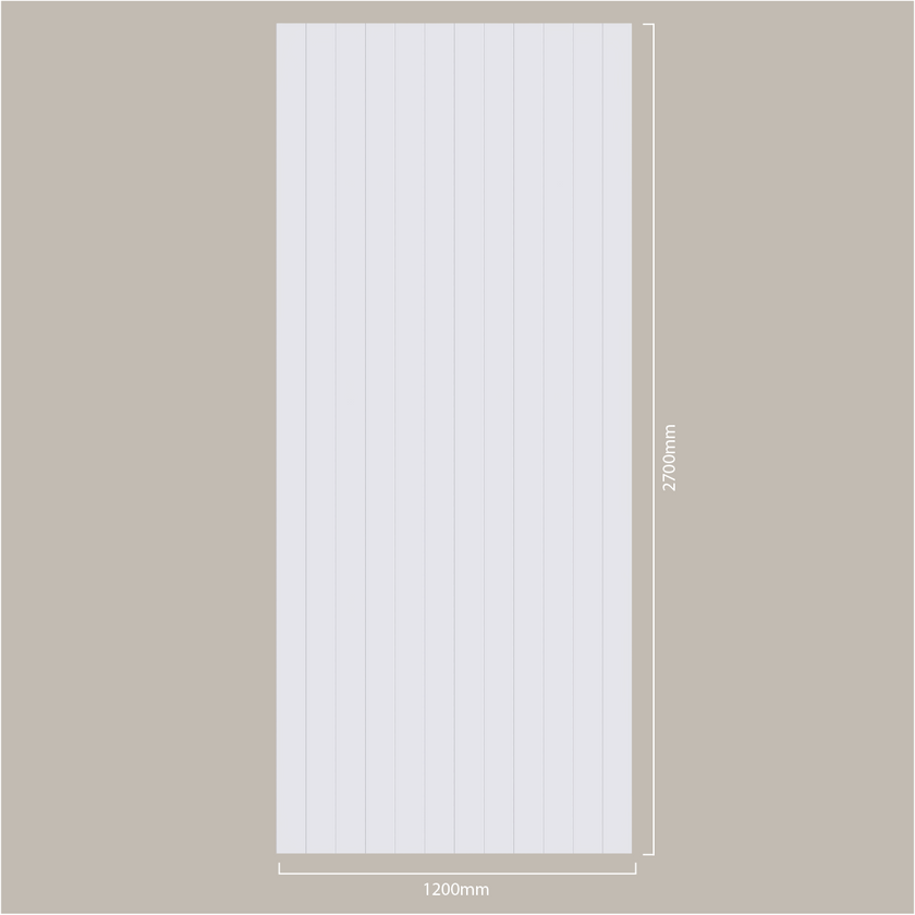 Waved Primed Panel - Profile Flex Waved - Profile Panels – Profile Panels