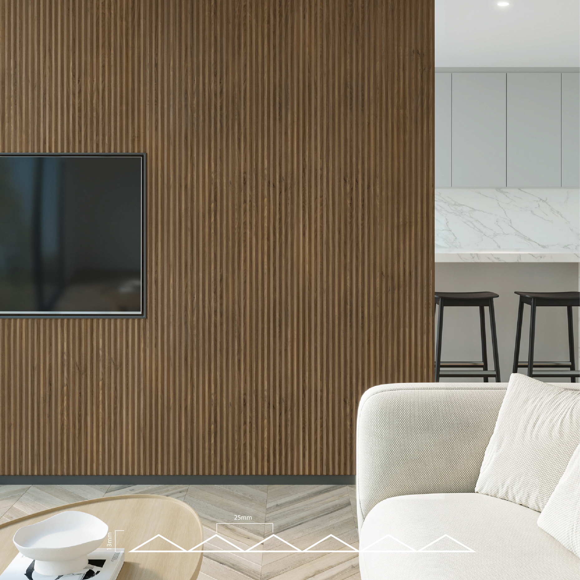 Waved Primed Panel - Profile Flex Waved - Profile Panels – Profile Panels