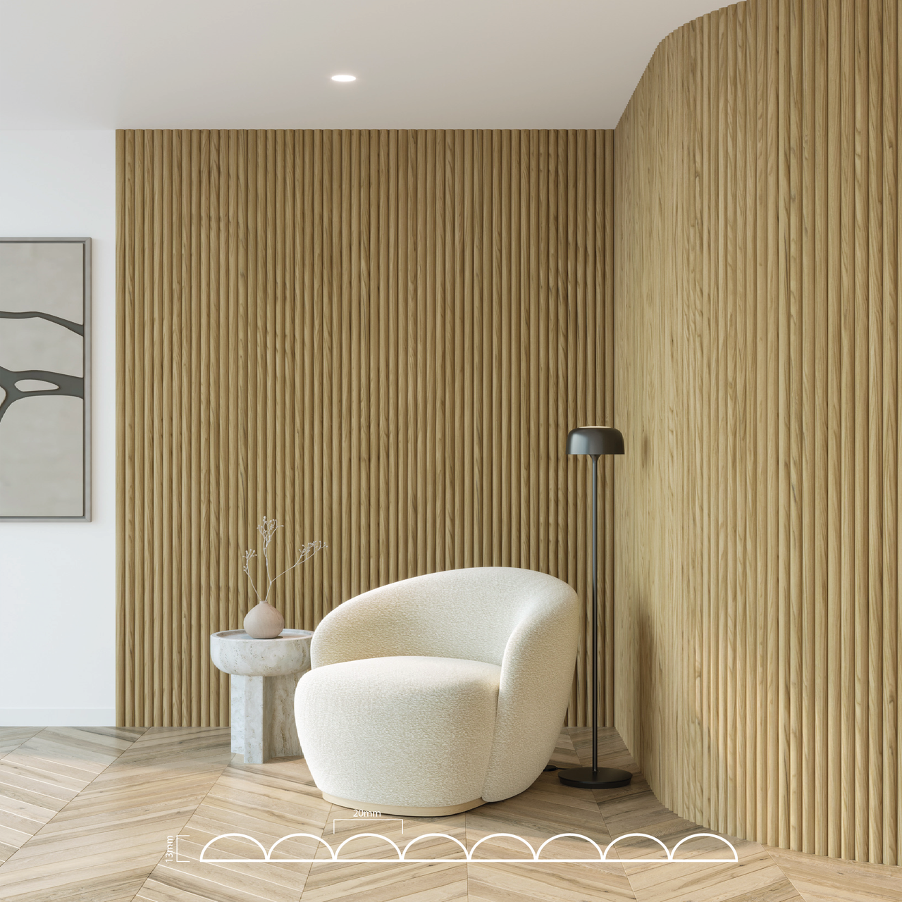 Waved Primed Panel - Profile Flex Waved - Profile Panels – Profile Panels