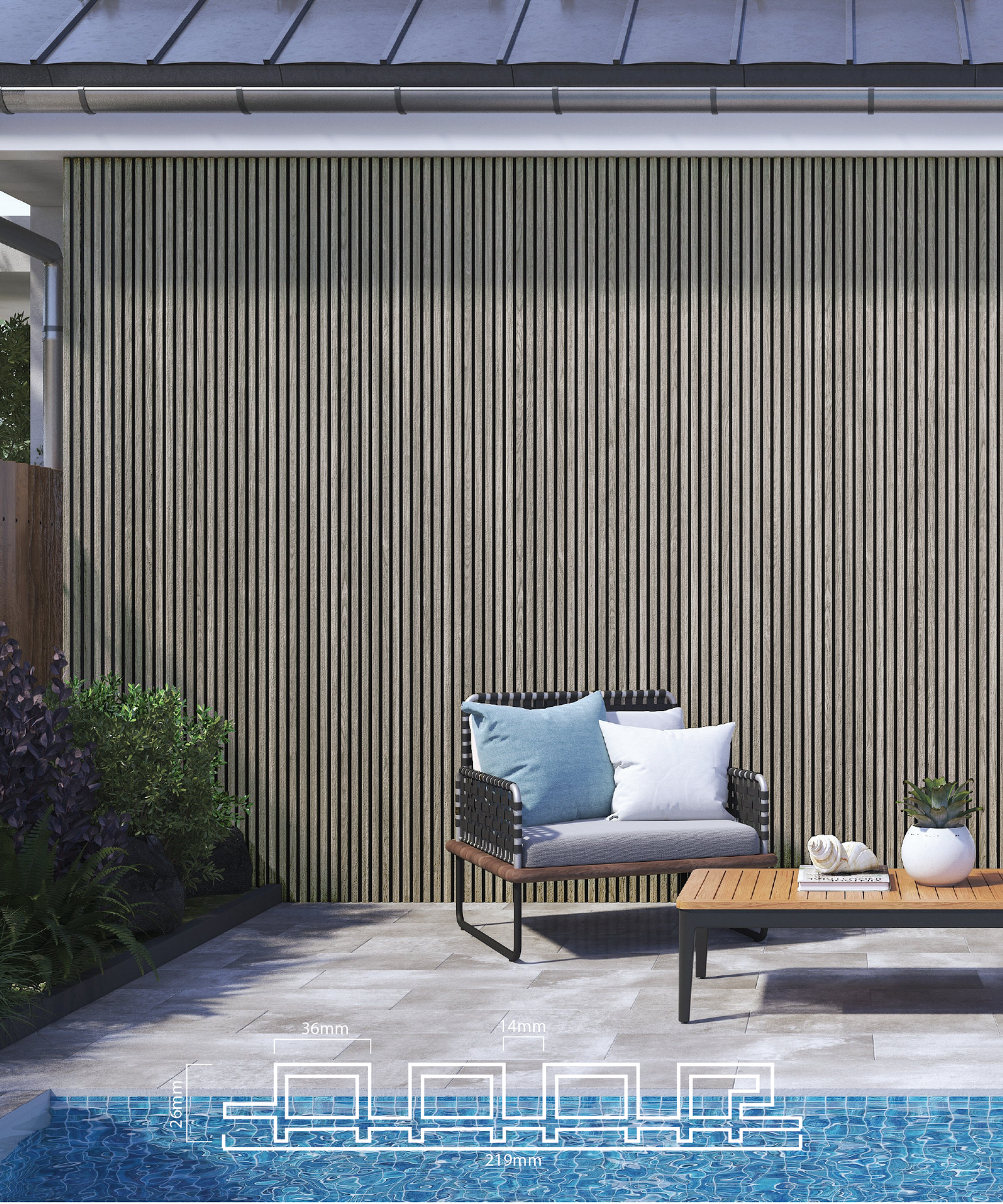 Slat Wall Exterior WPC – Profile Panels – Profile Panels