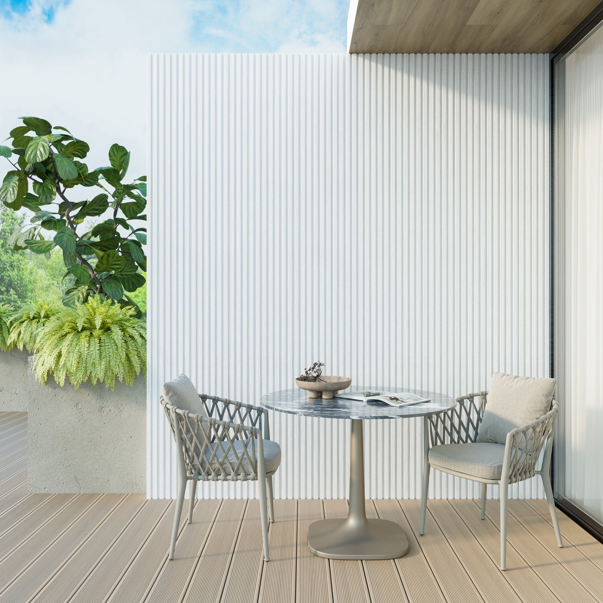 Profile Slat Exterior - Exterior WPC Feature Panels – Profile Panels