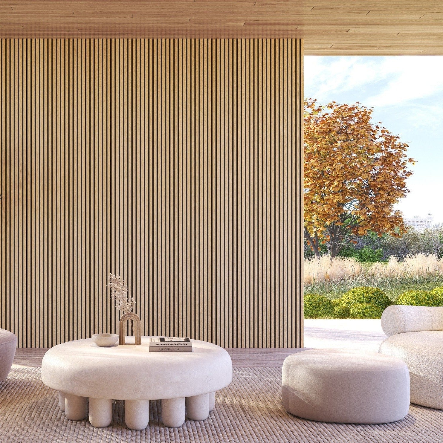 Slat Exterior - WPC - Oak - Slat Wall Panel – Profile Panels