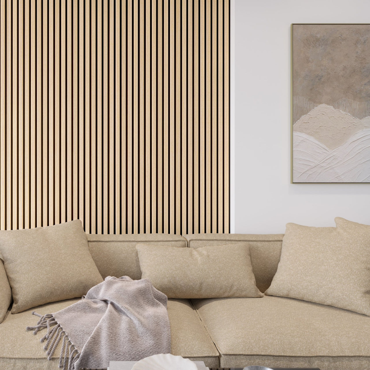 Washed Oak Slat Acoustic Panel – Profile Panels
