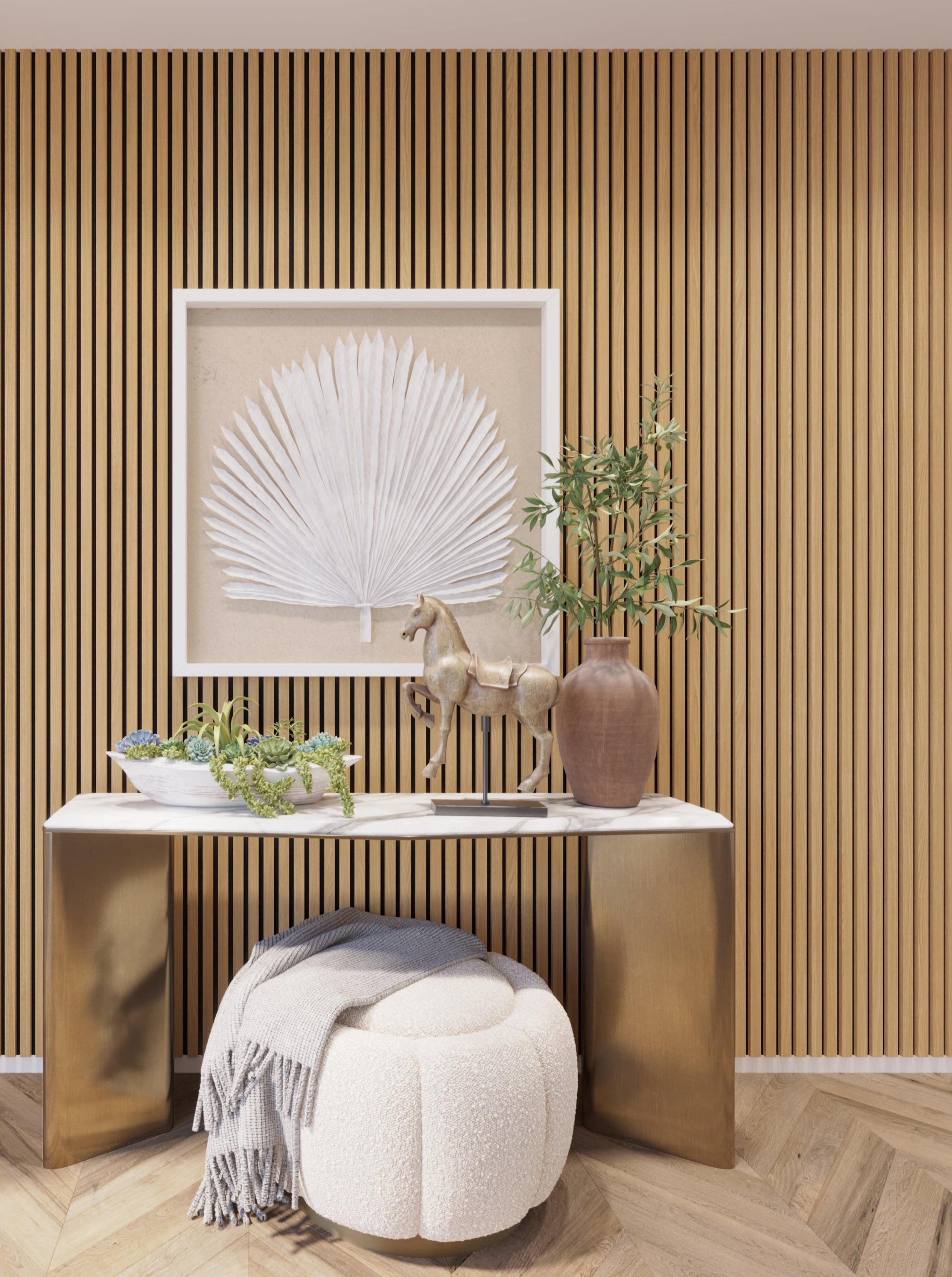 Natural Oak Panel - Profile Slat Acoustic Paneling - Profile Panels ...