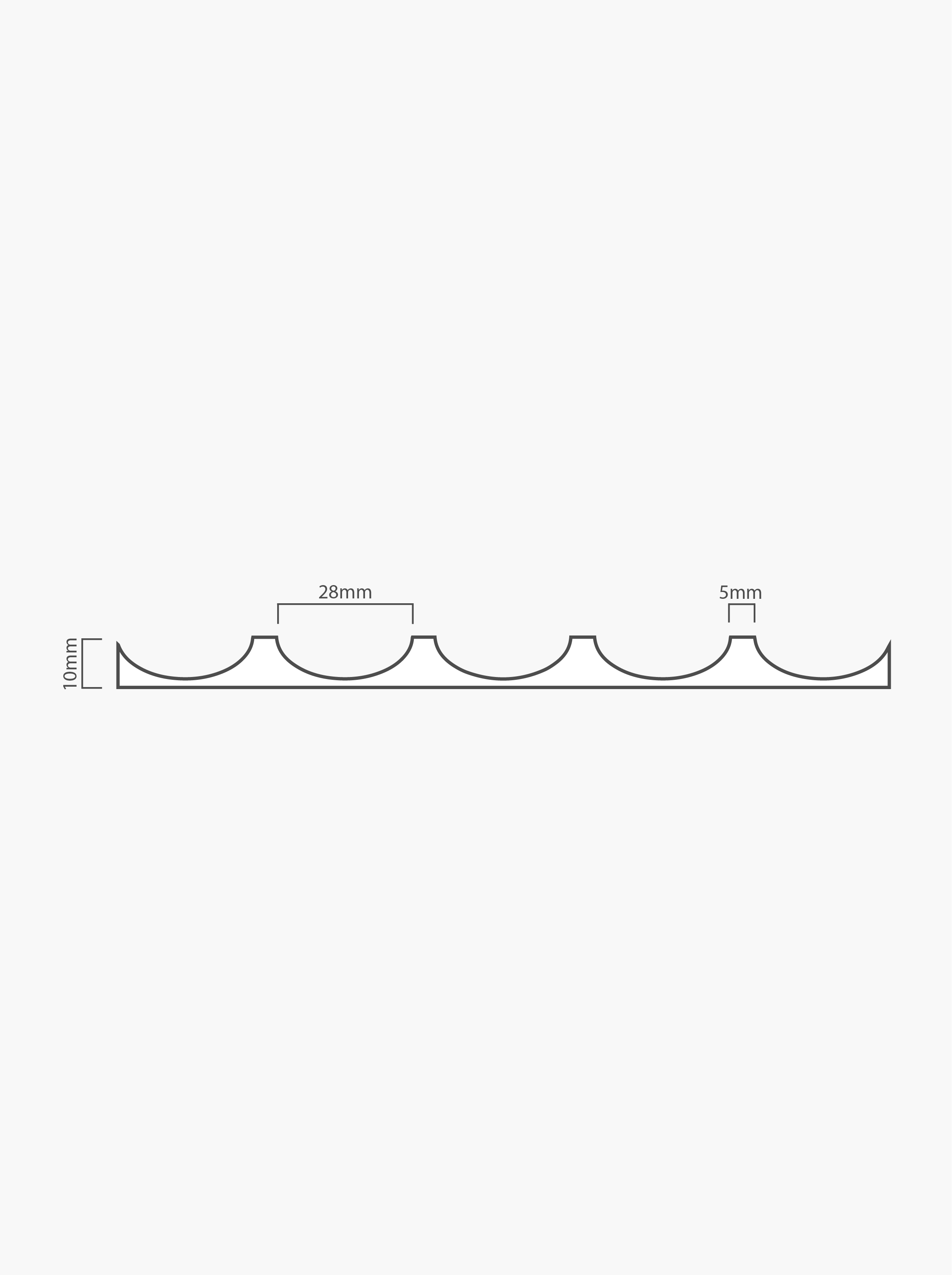 Waved Primed Panel - Profile Flex Waved - Profile Panels – Profile Panels