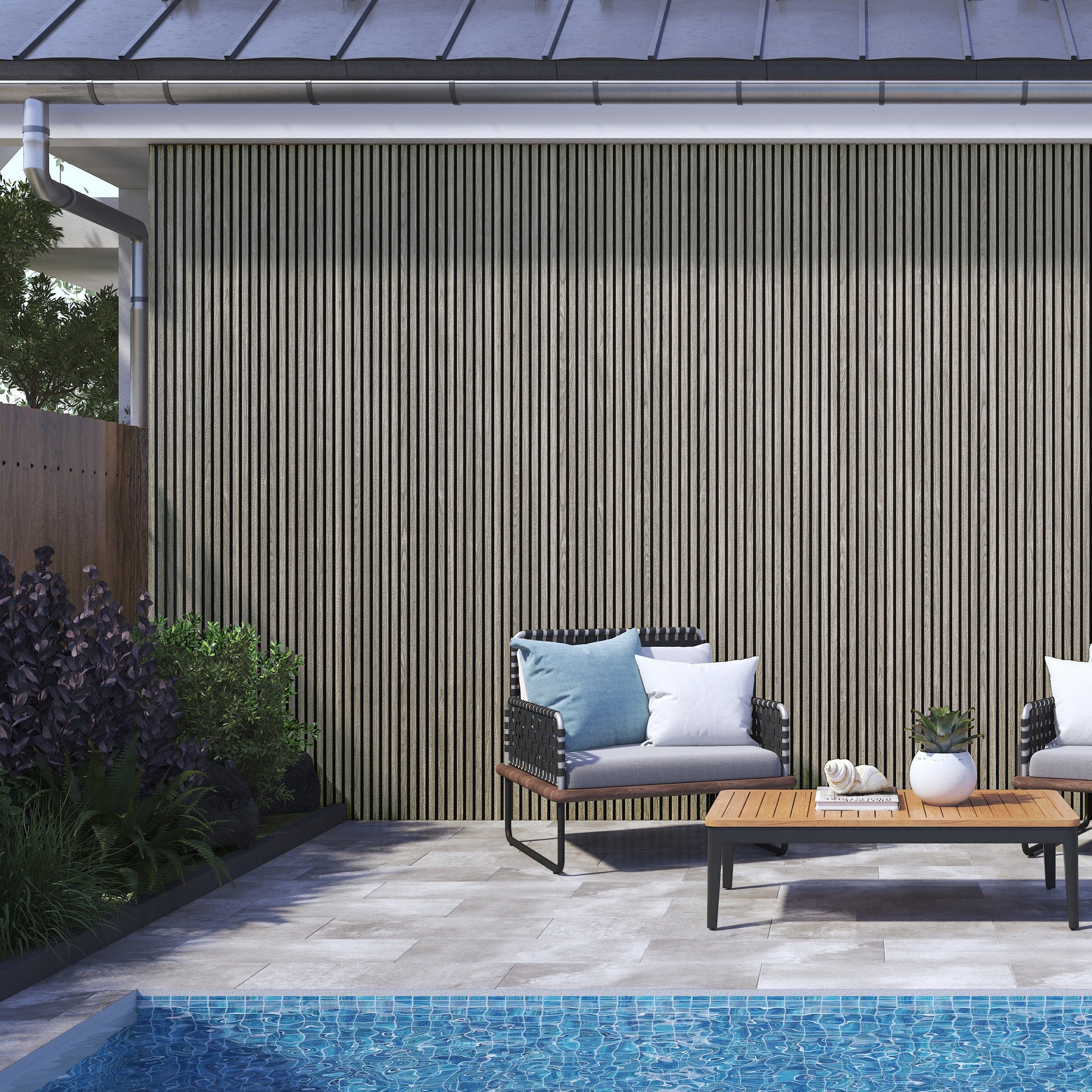 Profile Slat Exterior - Exterior WPC Feature Panels – Profile Panels